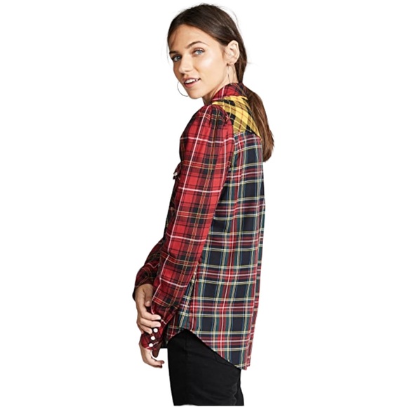Petersyn | Tops | Petersyn Aldrich Tartan Plaid Western Pearl Snap Puff ...